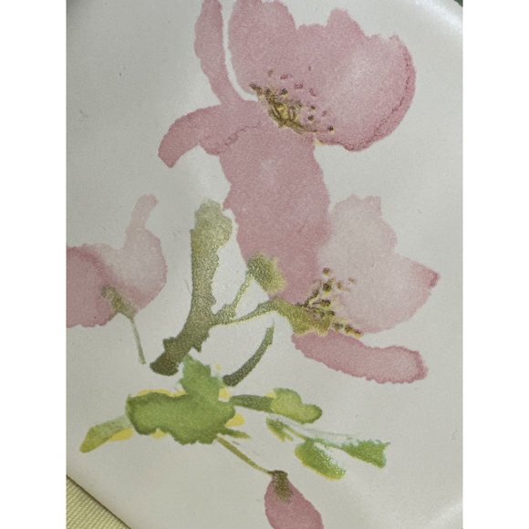 Usa | Accents | Vtg Hand Painted Flower Design Tile | Poshmark